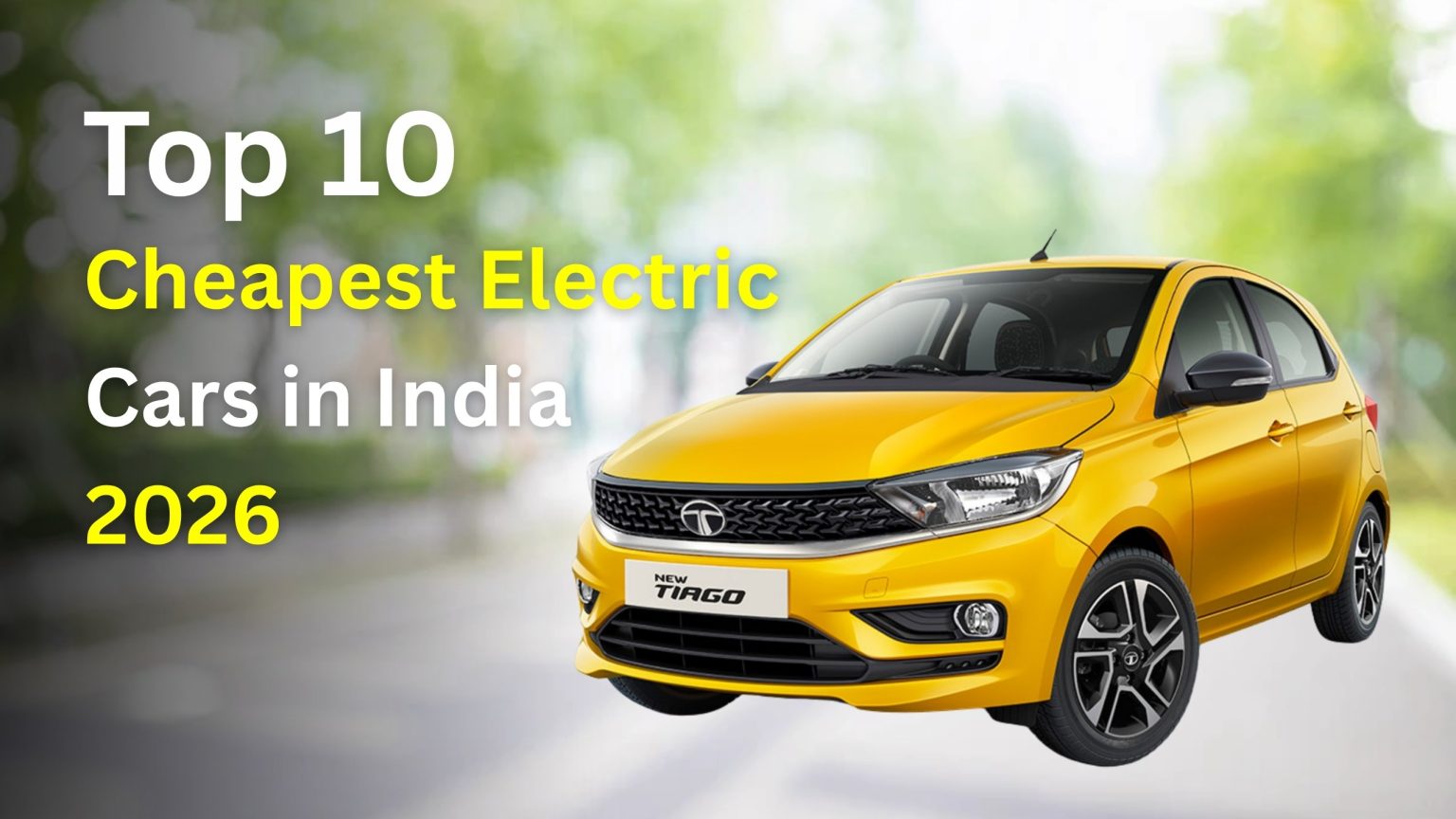 Cheapest Electric Cars in India 2026 – Budget EV Cars with Price,